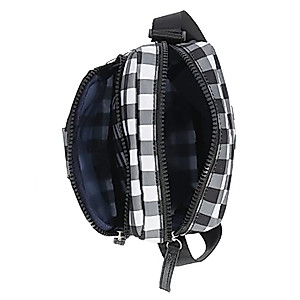 Nautica Oceanview Crossbody, Black Gingham