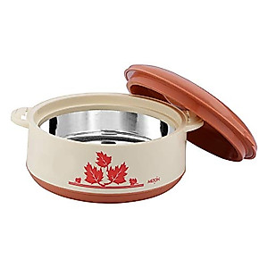 Milton Orchid Insulated Plastic Casserole Gift Set, 3-Pieces, Light Brown