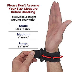 Wrist Wrap Compression Wrist Brace For TFCC Tears | Carpal Tunnel Pain & Tendonitis Relief | Padded Hole For Ulnar | Wrist Support For Working Out | Wrist Wraps for Men Women | Fits Both Wrists (MED)