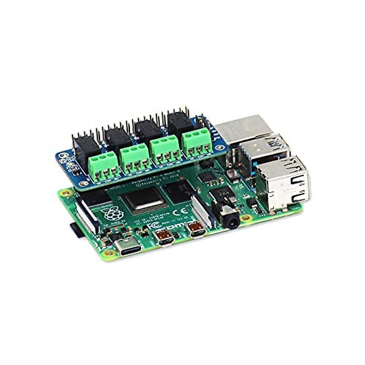 Relay 4 Zero 3V 4 Channel Relay Shield for Raspberry Pi, Relay HAT Expansion Relay Board for Raspberry Pi 4B/3B+/3B/2B/B+/A+/Zero and Zero W | Power Relay Module for Raspberry Pi