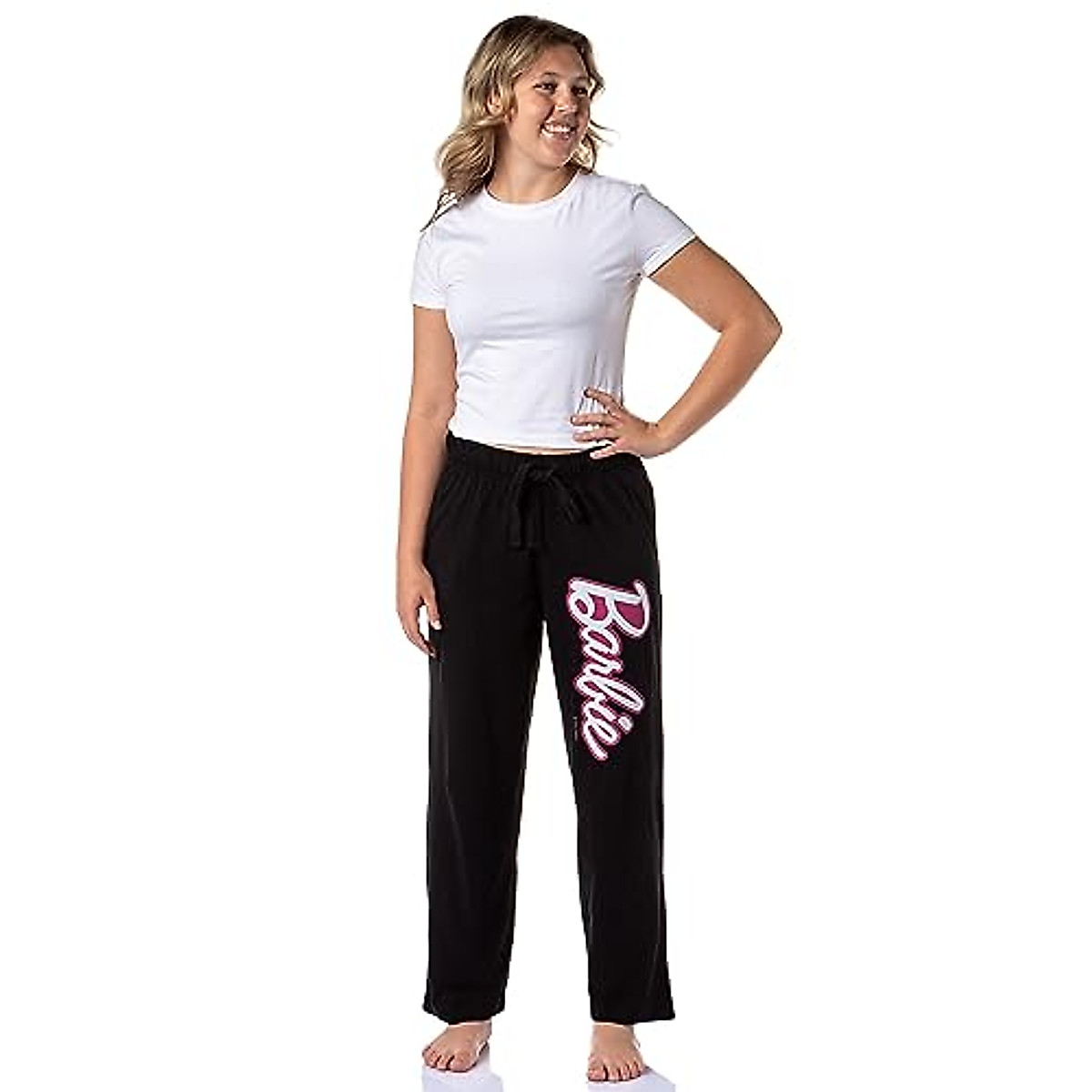 Mattel Womens' Classic Barbie Logo Icon Print Sleep Pajama Pants (XX-Large)