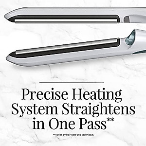 Remington PROLUXE HydraCare 1” Flat Iron, Pearl White/Gray