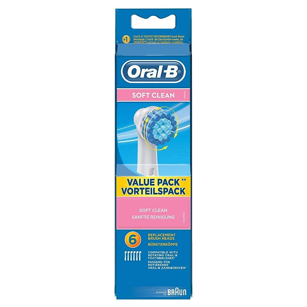 Oral-B Sensitive Clean EBS17-6/6 Replacement Brush Heads