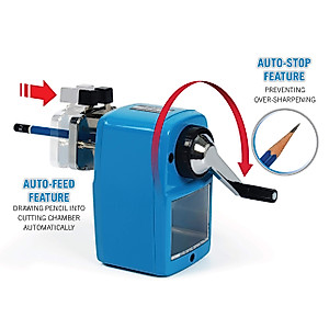 CARL Angel-5 Pencil Sharpener, Blue