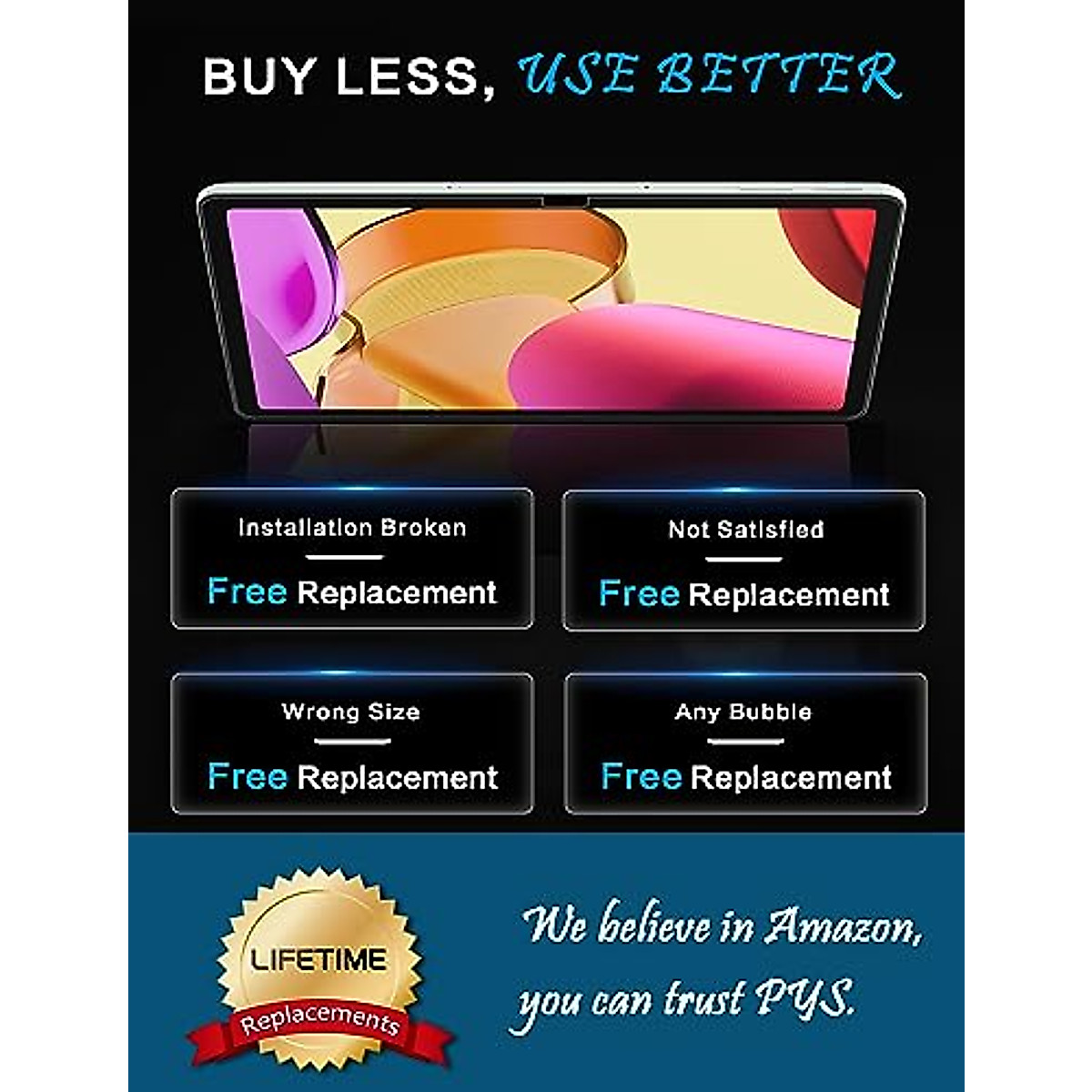 PYS 2 Pack Screen Protector for Amazon Fire Max 11 Tablet (2023 Released), Anti Blue Light PET Film for Kindle Fire hd 11 Max | Ultra-thin | Anti Glare | Bubble Free | Compatible with Face ID & Pencil