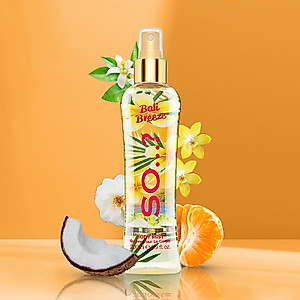 So…? Bali Breeze Body Mist - Perfume for Women with Tropical Aroma - Body Spray for Women with Coconut, Almond and Vanilla Notes - 6.9 oz