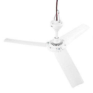 CXV DC 12V Ceiling Fan Air Cooler 19.7 inch Hanging Fan for Camping Outdoor Tent Bed