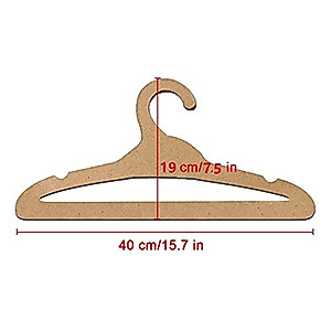 20 PCS Cardboard Hangers, Environmentally Friendly Recycled Paper Clothes Hangers for Adults (15.7x7.5in)