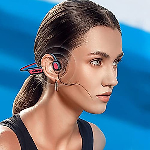 Bluetooth Headphones Stereo Wireless Earphones Built-in Noise-canceling Mic Open-Ear Waterproof Sport Headsets for Running Cycling Yoga Hiking