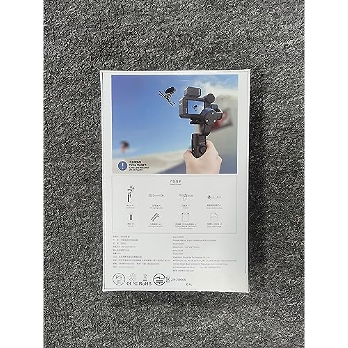 Universal Gimbal Stabilizer for GoPro Hero 10/9/8/7/6/5 Osmo Action Insta360 Sport Camera 3-Axis Anti-Shake Wireless Control Handheld w/ Tripod Stand Original Screw Mounting Plate INKEE Falcon Plus