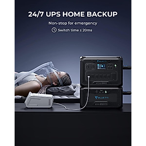 BLUETTI Solar Generator AC300&B300 Modular Power System With 3 350W Solar Panel Included,UPS Battery Backup for Home Emergency Power Outage Off Grid