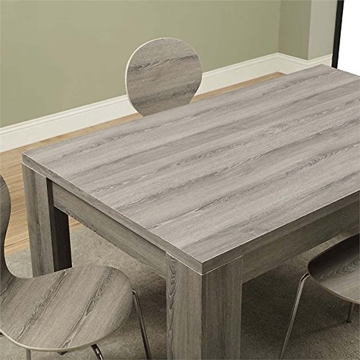 Monarch Specialties , Dining Table, Dark Taupe Reclaimed-Look ,60"L