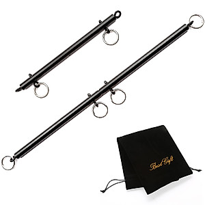 EXREIZST 2 Black Spreader Bar Expandable Adjustable Exercise Sports Training Set
