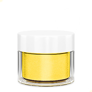 Bakerpan Pearl Luster Dust Edible, Yellow Luster Dust, 4 Grams Edible Glitter for Cake Decorating, Cookies, Chocolates and Candies, Luster Dust Edible for Drinks