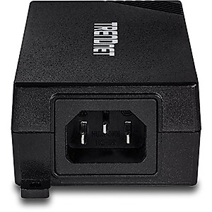 TRENDnet Gigabit Power Over Ethernet Plus Injector, PoE+ (30W) Power Network Distances Up to 100M (328 ft.), Black, TPE-115GI (Pack of 1)