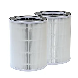 PUREBURG P100 Replacement True HEPA Filters Compatible with Welov P100 / P100 Pro Air Purifier P100-RF,H13 4-Stage Filtration Activated carbon 2-IN-1 Air Clean Dust VOCs Odor,2-Pack