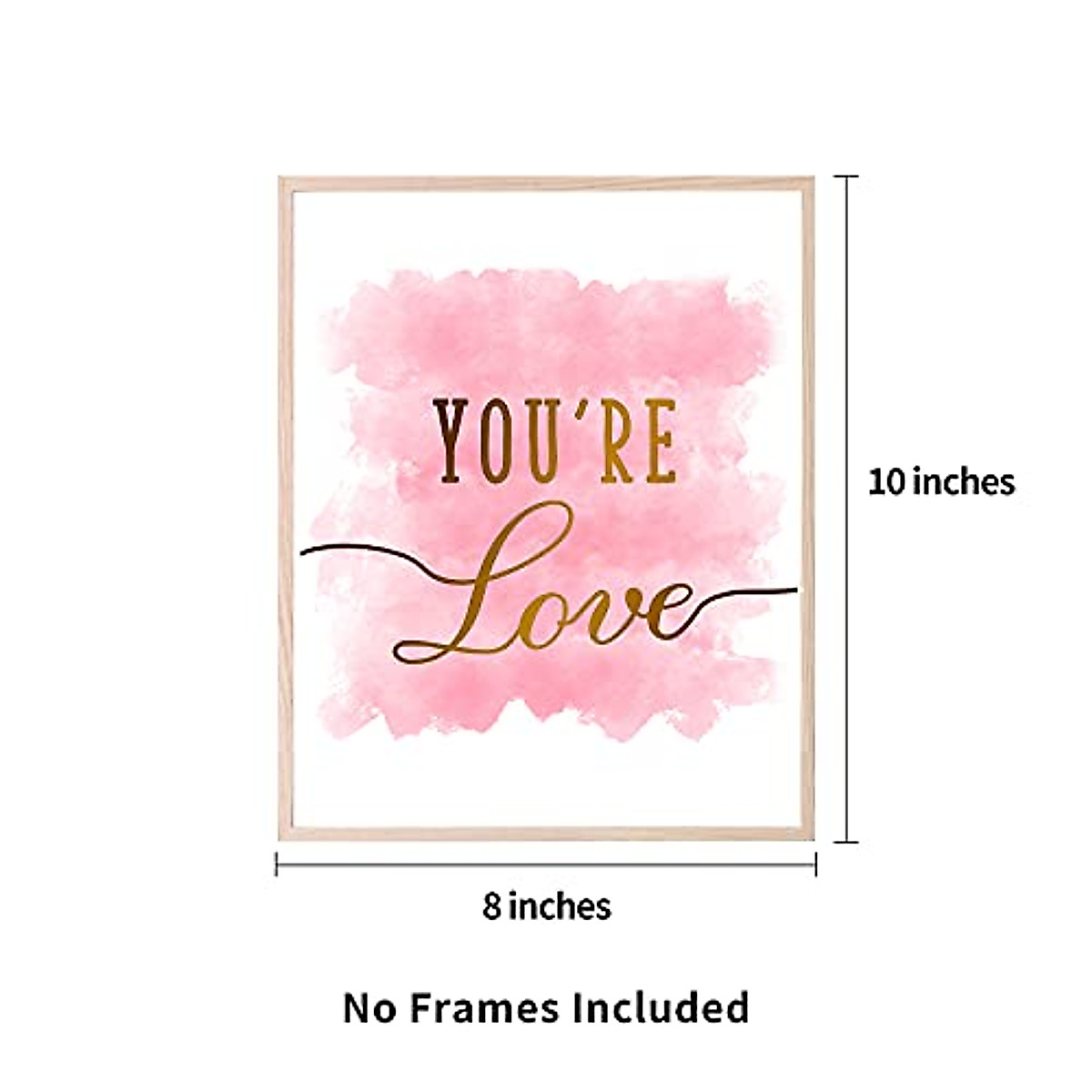 HOMANGA Girls Room Decor Posters, Kids Room Wall Art, Girls Room Wall Decor, Posters For Teen Girls Room, Girls Wall Decor Prints for Bedroom, Nursery Room, Playroom (Set of 6, 8X10 Inch, Unframed)