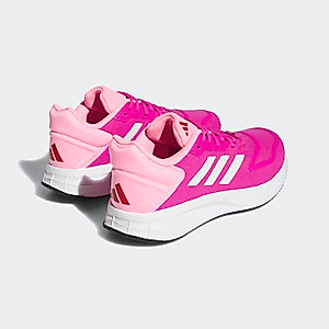 adidas Women's Duramo SL 2.0 Sneaker, Lucid Fuchsia/White/Beam Pink, 12.5