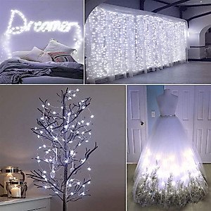 ZSMPY Fairy Lights LED Christmas Lights, Solar String Lights, Copper Wire Solar Garden Lights with 2 Modes, Waterproof Indoor/Outdoor Solar Lights for Tree, Garden, Home, Wedding, Party