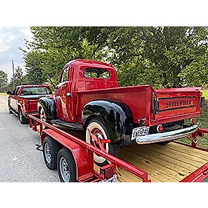 RYTASH Car Tie Down Straps for Trailers - Tire Straps with Chain Anchors - 4 Pack -Heavy Duty Ratchet Straps - Industrial Grade - 2" x 96" - Compatible with Car, Trucks, SUV, UTV, ATV - 3300 LB Load