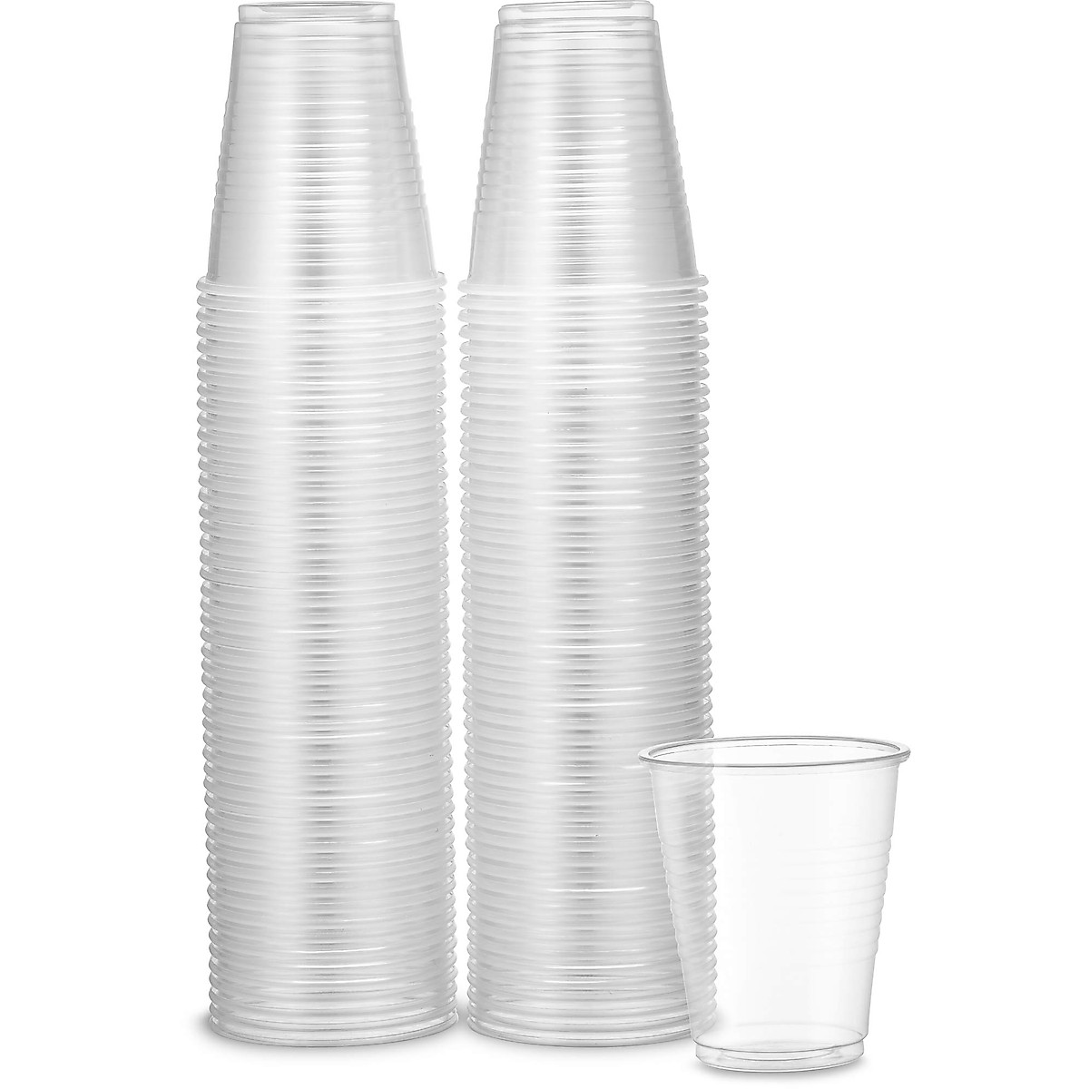 PLASTICPRO plastic Cups 5 oz Disposable Clear Beverage Tumbler (100 Count)