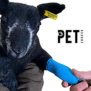 Bandage Set Vet Wrap Tape Light Blue, Bandages for Dogs Paws, Multifunctional & Self Adhesive