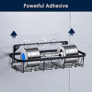 Jahy2Tech 4 Pack Shower Caddy Bathroom Shower Organizer Storage Rack No Drilling or Drilling Rustproof Wall Mounted Stainless Steel for Bathroom, Toilet, Kitchen