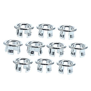 20pcs Wash Basin Overflow Ring Sink Overflow Ring Bathtub Decor Sanitary Sink Ring Basin Rings Bathroom Kitchen Sink Bath Tub Accessories Household Pot Supplies Plastic Plating