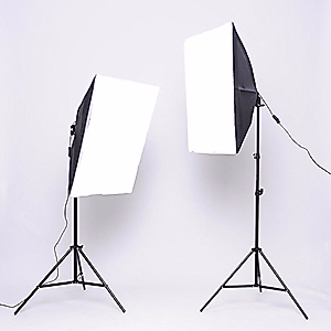 YISITONG Photography Video Studio Lighting Kit Softbox Umbrella Continuous Lighting Set with 4 Backdrops 6.2ft x 10ft Background Stand Support System for Photo Studio Product Portrait Video Shooting