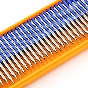 JINGLING Diamond Grinding Bits 1mm Spherical Head Carving Ball Bur Pack of 30Pcs