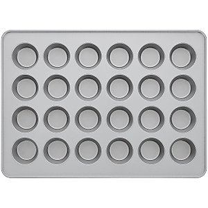 Wilton Baker's Best Non-Stick Bakeware Muffin Pan, 24-Cup Cupcake Pan, Steel, Silver