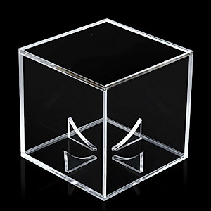 Acrylic Baseball Case for Display, UV Protected Baseball Display Cube, Autographed Baseball Clear Display Case, Baseball Display Case for Memorabilia Baseball (1PC)