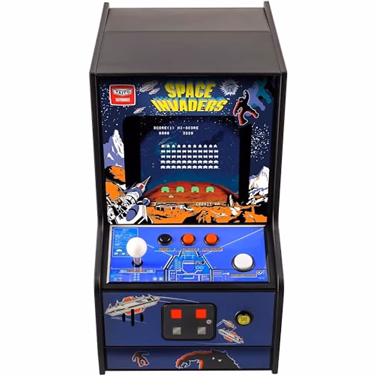 My Arcade Space Invaders Micro Player: Mini Arcade Machine Video Game, Fully Playable, 6.75" Collectible Premium Edition