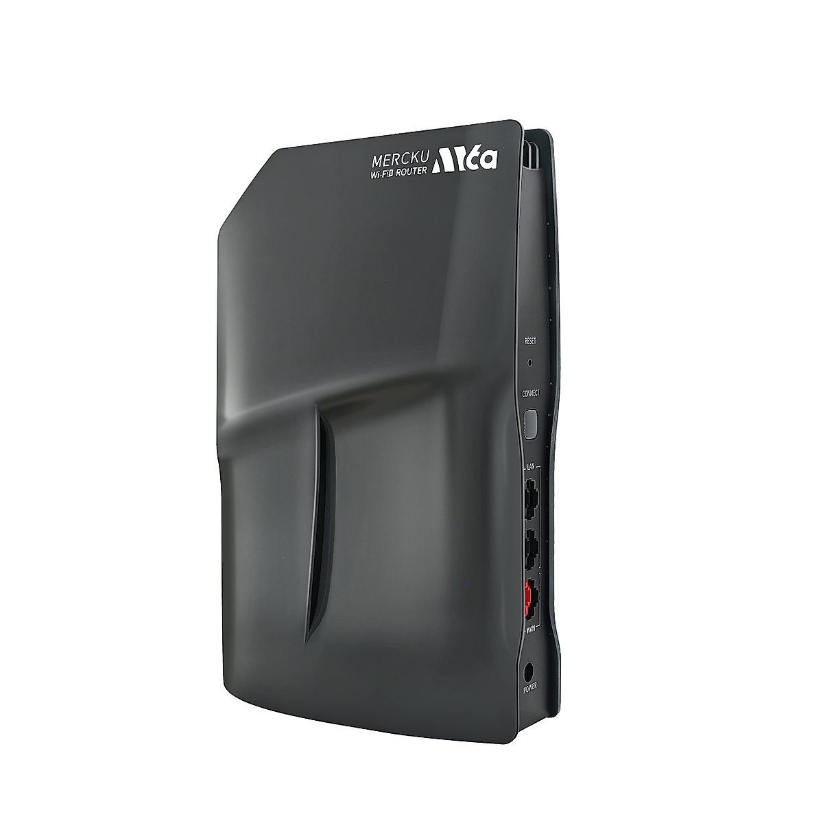 Mercku M6a Mesh Wi-Fi 6 Router for Wireless Internet 1 Pack Covers up to 3,000 sq.ft. Can Add More Units to Form a Mesh Wi-Fi System, Dual-Band Gigabit Router, App Control, AX1800, Iron Grey