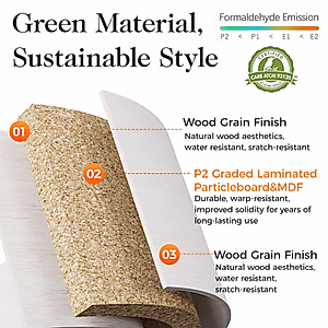 RoyalCraft White Dresser for Bedroom Set of 2, Boho Tall Dresser with 3 Rattan Decorated Drawers, Modern Wood Chest of Drawers for Closet, Living Room, Hallway, Entryway