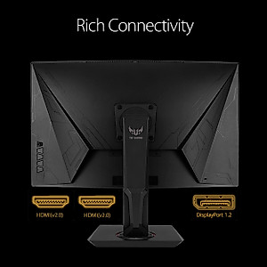 Asus TUF Gaming VG32VQ 32” Curved Gaming Monitor FreeSync HDR Elmb Sync 1440P 144Hz 1ms Eye Care with DP HDMI (Renewed)