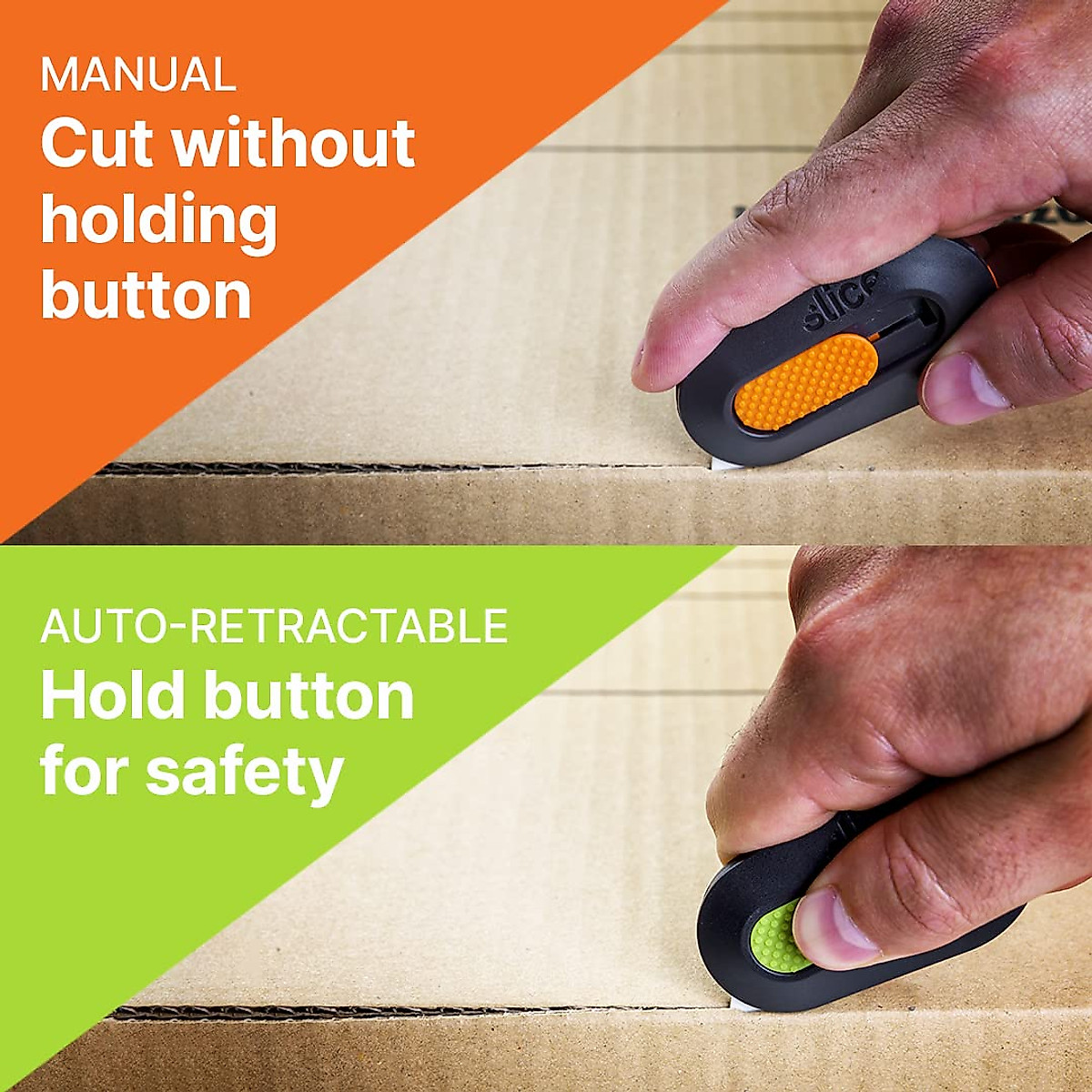 Slice 10515 Mini Box Cutter & Micro Ceramic Blade, Safety Cutter, Finger Friendly, Cuts Blister Packaging, Paper & Ideal for Outline Trims of Shapes or Coupons