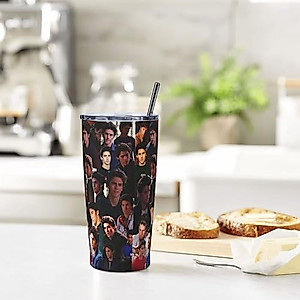 OAEWRE Milo Actors Ventimiglia Stainless Steel Mug Insulated Tumbler Coffee Mugs with Lids and Straw Double Wall Vacuum Cup 20oz