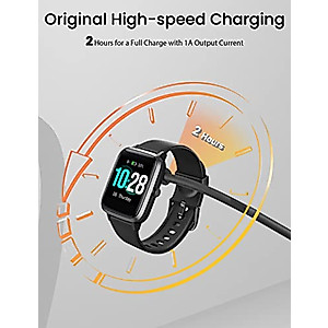 Sinoacc Smart Watch Charger for Skg Letsfit Cubitt Yamay Willful Fitpolo Tozo Wyze Umidigi Blackview 3.3Ft USB Magnetic Charging Cable Cord for Umidigi Uwatch 3S 3 2 2S Urun Smartwatch