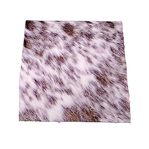 Natural Hair On Premium Quality Leather Cowskin Sheet with Hair on/Fur - NO Holes (Multi Color, 12"x12")