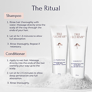 Tru Alchemy Shampoo & Conditioner - Best Shampoo and Conditioner for Dry Damaged Hair - Speed Up Hair Growth and Boost Volume, 9 fl oz.