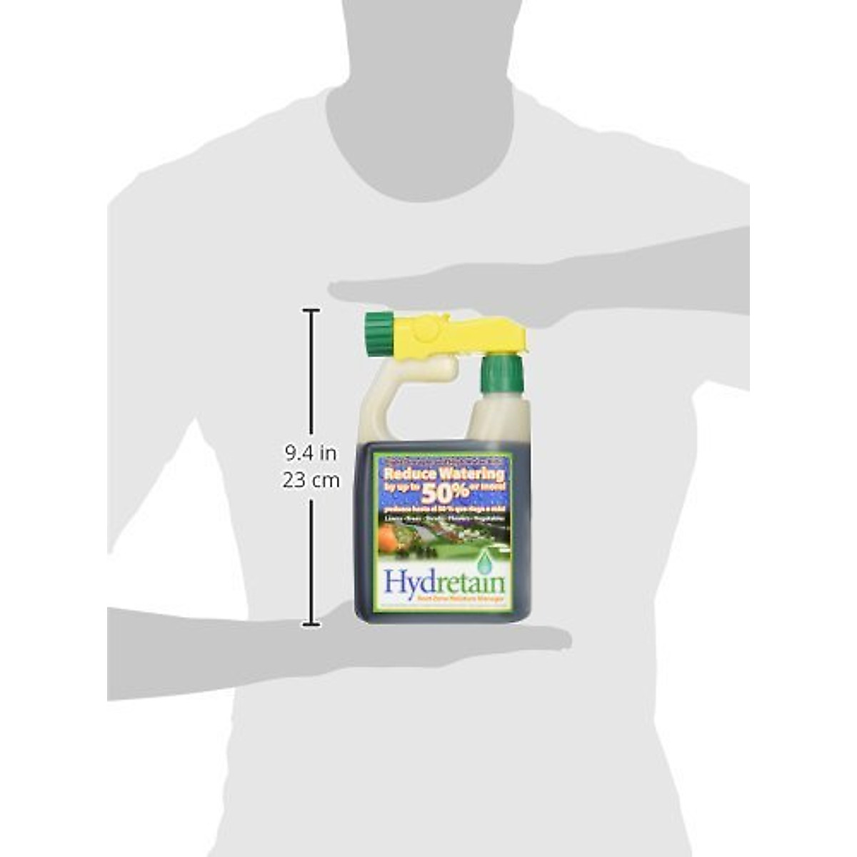 Hydretain HYDRT3212 Moisture Control Hose End,32 fl oz,Blue