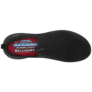 Skechers Women's Slip on Athletic Food Service Shoe, Black, 6.5