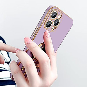 Pepmune Compatible with iPhone 12 Pro Max Case Cute 3D Astronaut Stand Design Camera Protection Shockproof Soft Back Cover for Apple iPhone 12 Pro Max Phone Case Purple