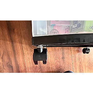 4 Caster Wheels for Plastic Drawers Carts & Storage Drawer Units 2" Replacement Casters by NUMBERNYC