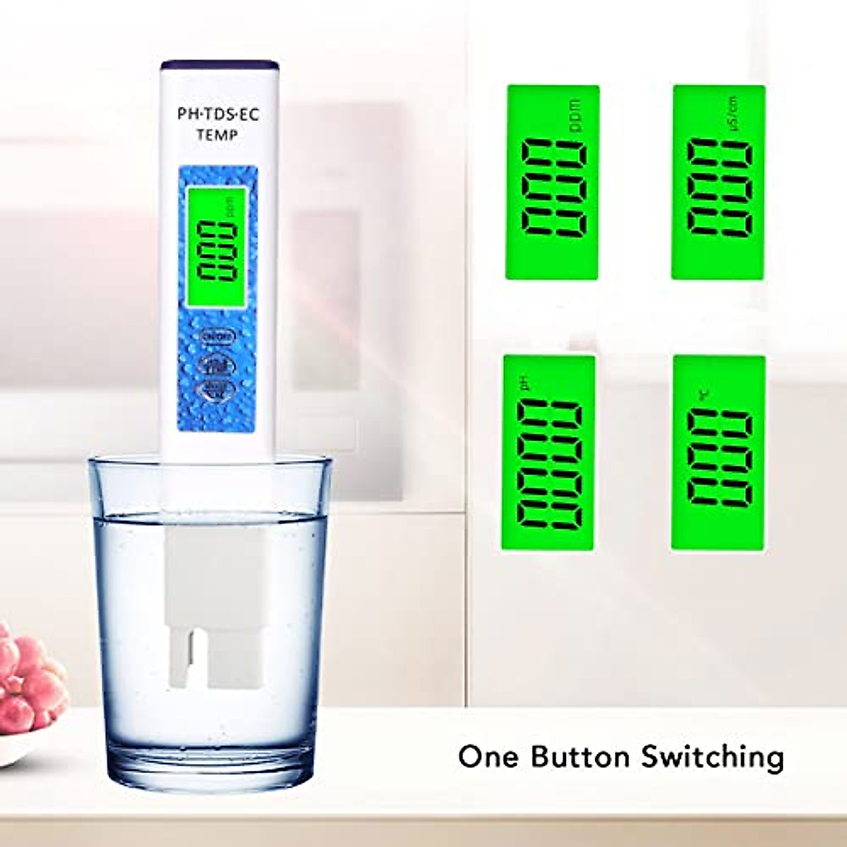 TDS Meter, Digital Display Water Quality Meter Wide Test Range High Accuracy for Aquarium