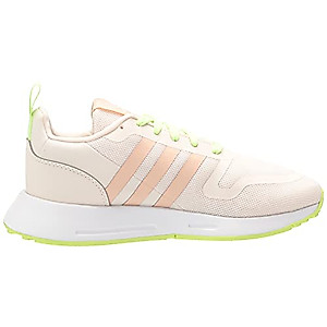 adidas Originals Multix Skate Shoe, Wonder White/Halo Blush/Signal Green, 5 US Unisex Little Kid