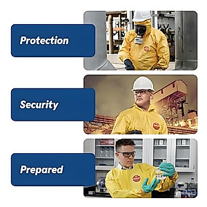 DuPont Tychem 2000 QC127S Disposable Chemical Resistant Coverall with Hood, Elastic Cuff and Serged Seams, Yellow, X-Large (Pack of 12)