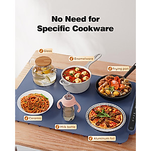 Food Warming Mat, iTRUSOU Electric Warming Tray Full Surface Heating to Keep Food Warm or Thawing, Versatile Food Warmer with 3 Temperature Setting for Parties Buffets Gatherings Holidays Daily Use