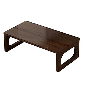 Foldable Coffee Table, Japanese Style Tatami Table, Classical Zen Tea Table, Meditation Table (Color : A, Size : 100 * 55 * 31cm)